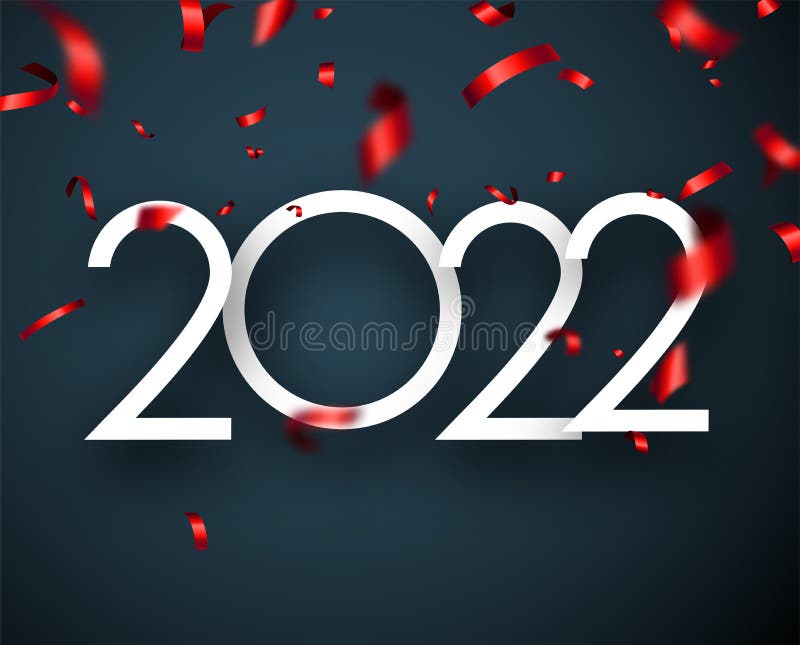 2022 Sign on Multicolored Fireworks Background Stock Vector ...