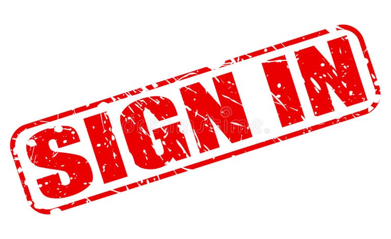 Sign in red stamp text stock vector. Illustration of seal - 51925306