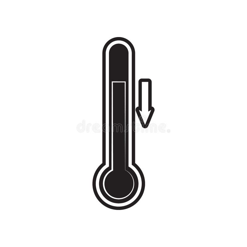 Sign of Reduced Temperature Multi Color Style Icon. Simple Thin Line ...