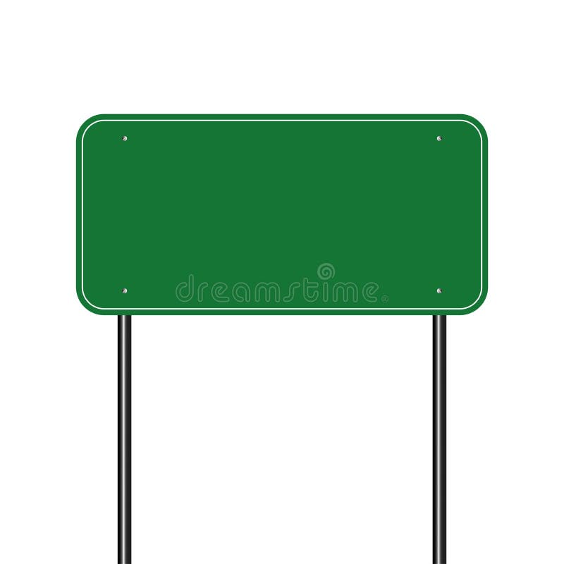 Green Traffic Sign,Road Board Signs Isolated on Transparent Background ...