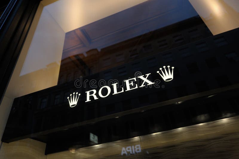 Sign of the Rolex Store in Vienna Editorial Stock Photo - Image of life ...