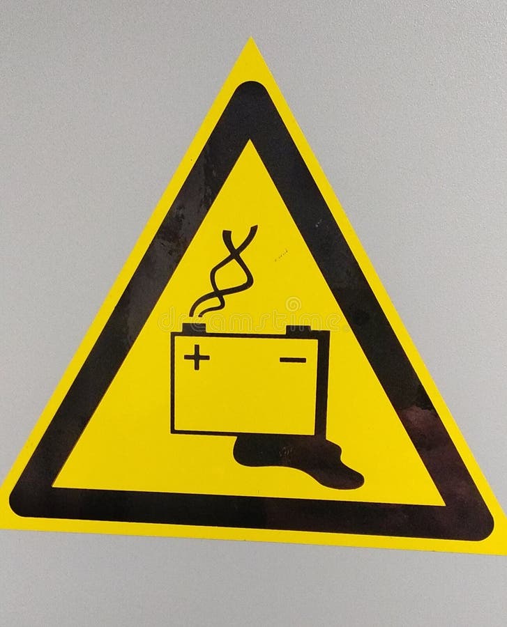 A Sign of Safety and Labor Protection in the Workplace. Stock Photo ...