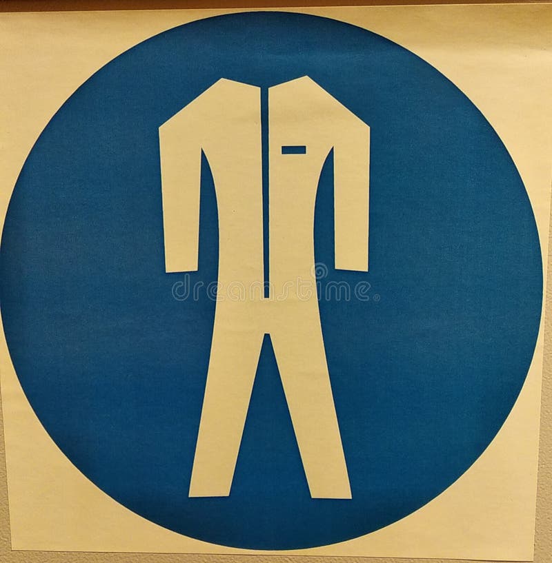 A Sign of Safety and Labor Protection in the Workplace. Stock Image ...