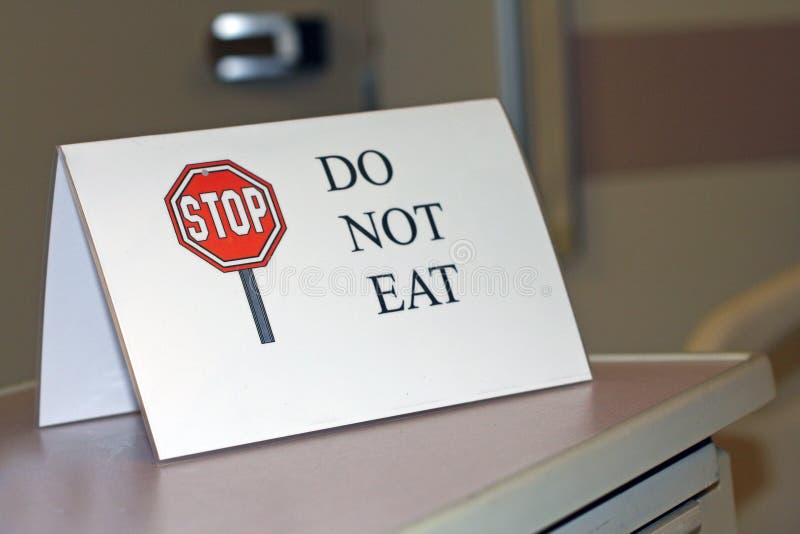 Sign says DO NOT EAT stock photo. Image of background - 6408506