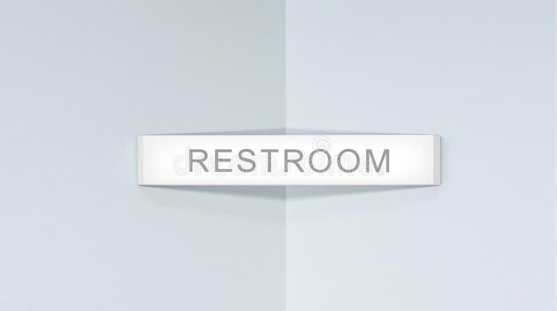 A sign that says Restroom stock illustration. Illustration of icon ...