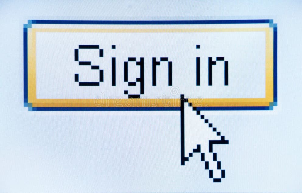 Sign in screenshot stock image. Image of monitor, computer - 6341611