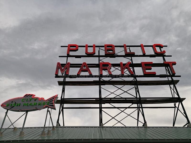 Seattle Fish Market stock photo. Image of market, close - 7185832