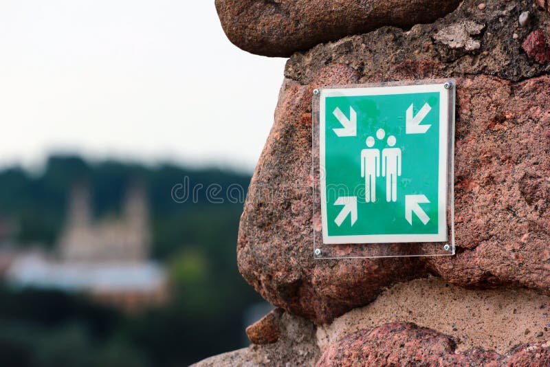 Sign Showing the Best Place for Taking Group Photos Stock Photo - Image ...