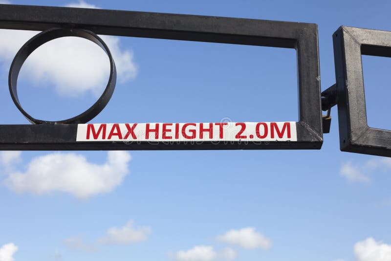 Maximum height sign stock photo. Image of warning, maximum - 11977136