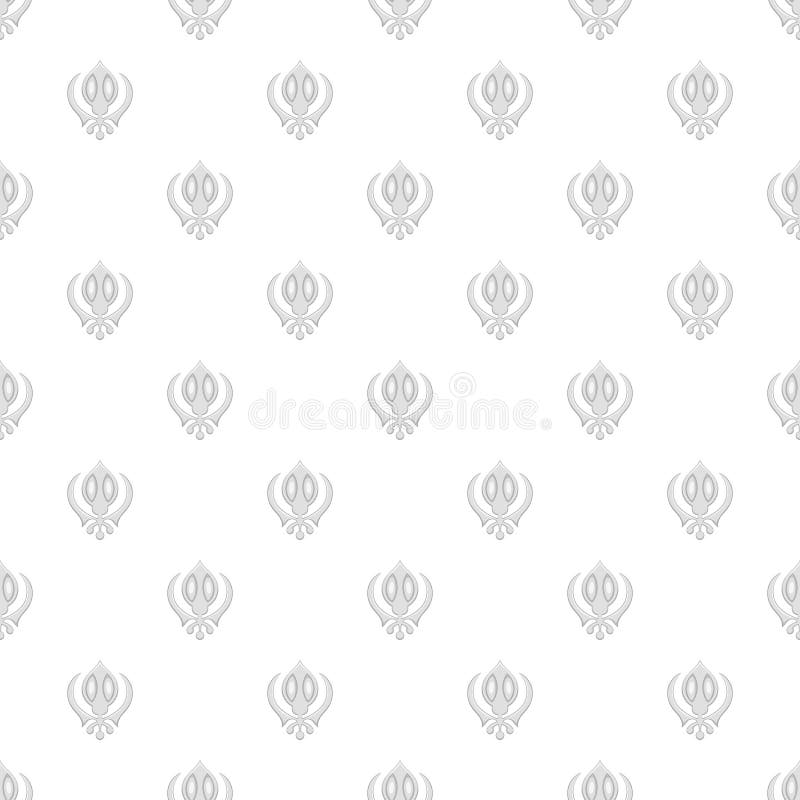 Sign Sikhism Pattern, Cartoon Style Stock Vector - Illustration of ...
