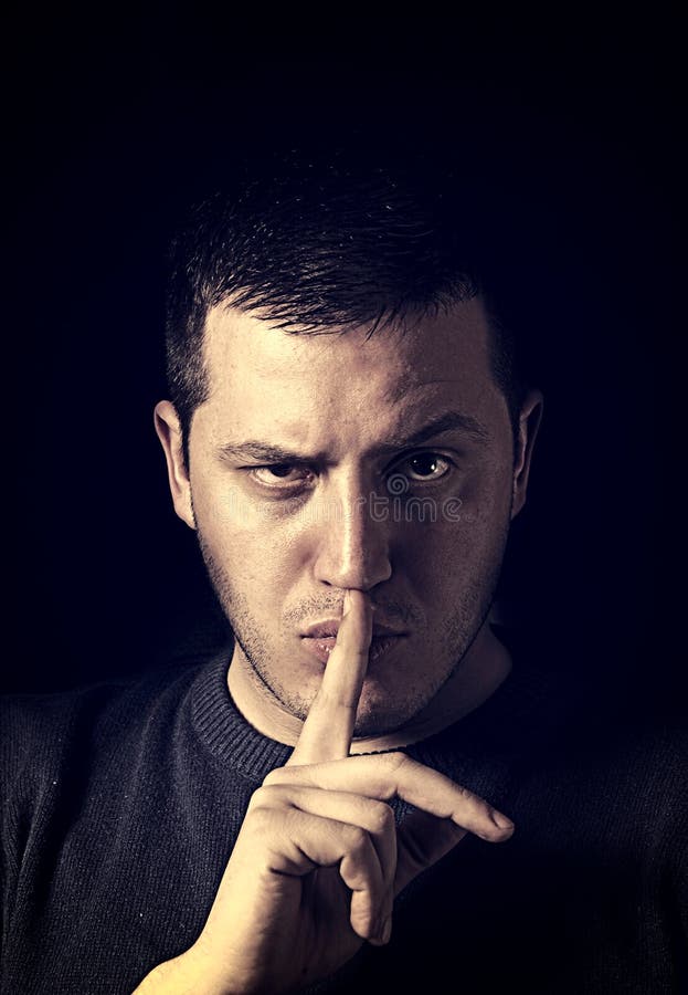 Silence, it s a secret stock image. Image of hand, concept - 1220183