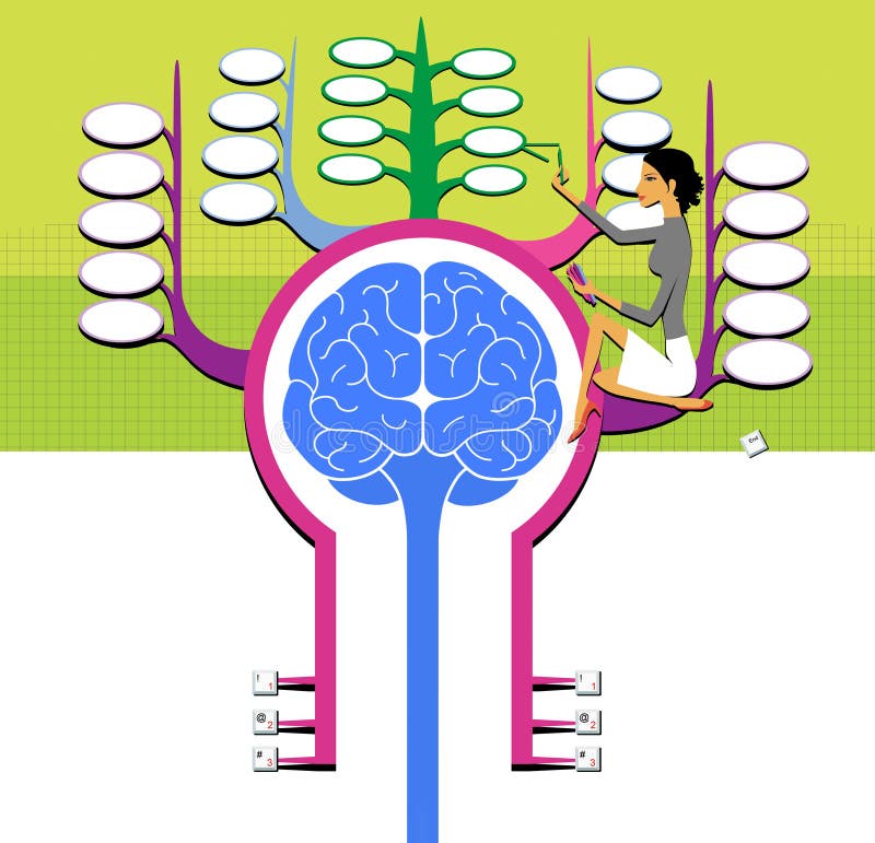 Brain Front View Cartoon Stock Illustrations – 152 Brain Front View ...