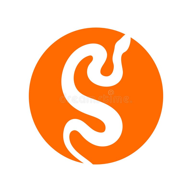 Sign Snake. Isolated Symbol Icon Snake Stock Vector - Illustration of ...