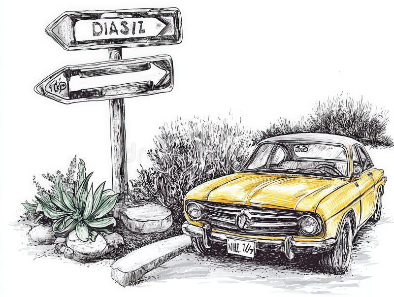 Sign Sketch: a Playful Illustration of Various Signs, Emphasizing Their ...