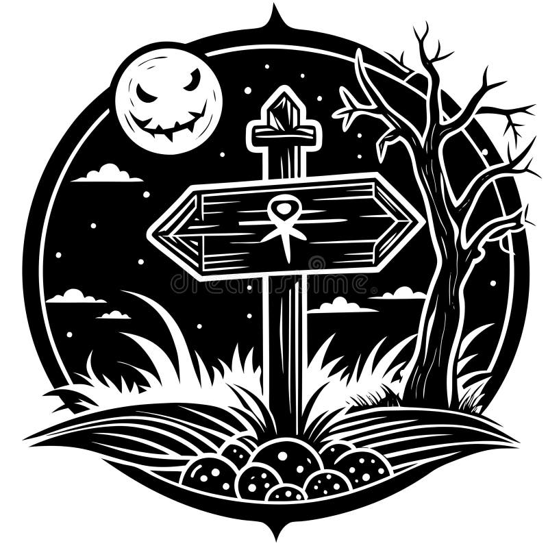 A Sign with a Skull on it is in Front of a Tree Stock Image ...