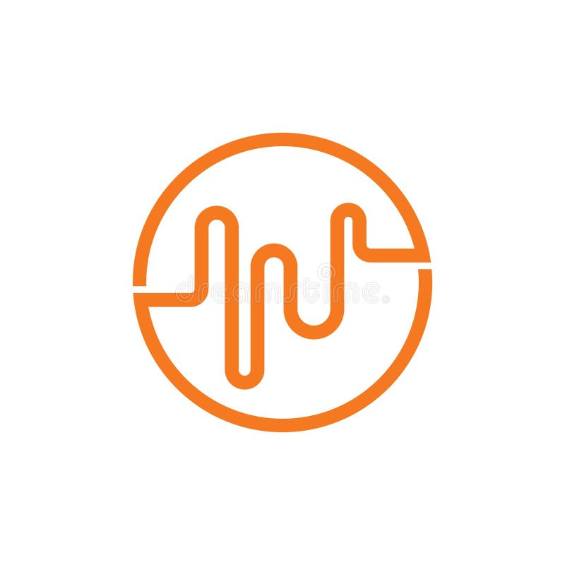 Sign of Sound Waves Logo Vector Illustration Stock Vector ...