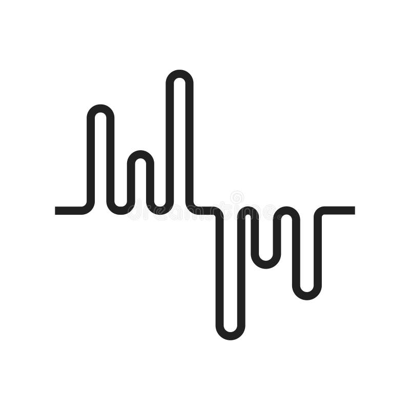 Sign of Sound Waves Logo Vector Illustration Stock Vector ...