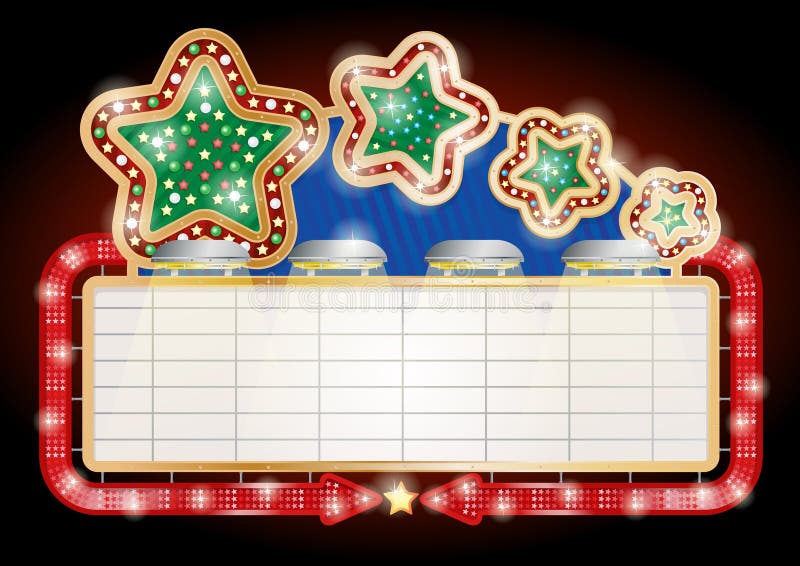 Sign with Stars and Arrows. Stock Vector - Illustration of design ...