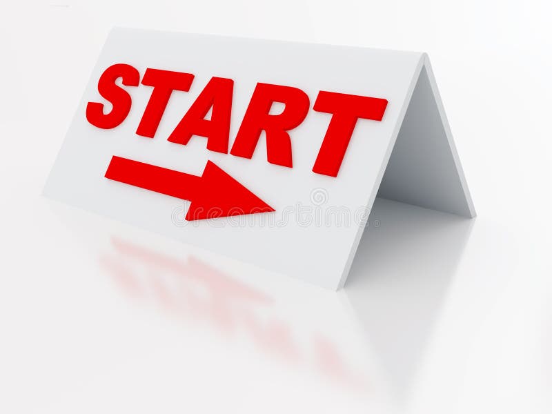 Start Sign stock illustration. Illustration of copyspace - 28712824