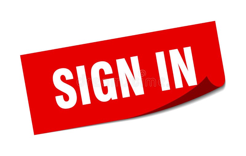 Sign up sticker. stock vector. Illustration of insignia - 153380808