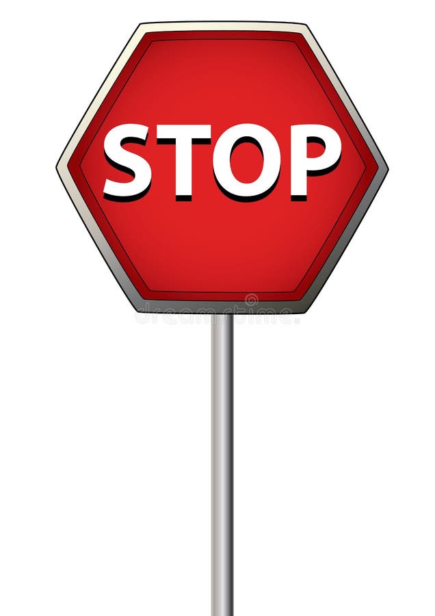 Dog stop sign stock illustration. Illustration of direction - 25894094