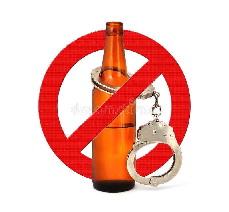 Sign stop alcohol stock image. Image of dont, handcuffs - 27150521