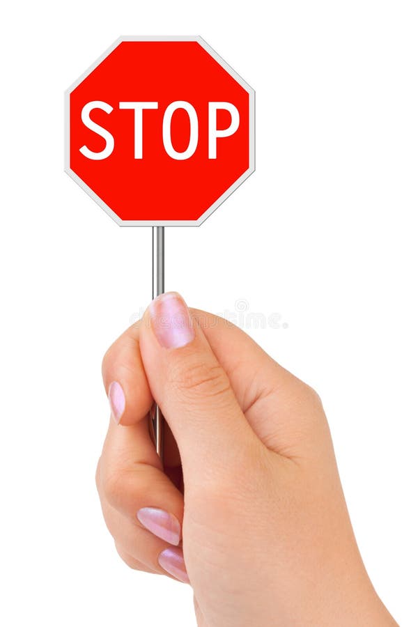 Stop Hand Signal stock image. Image of halt, business - 30984033