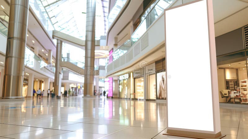 Sign in Middle of Hallway - Wayfinding Guide for Navigation Stock Image ...