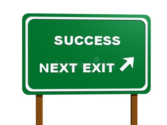 Sign of success stock illustration. Illustration of exit - 11305690
