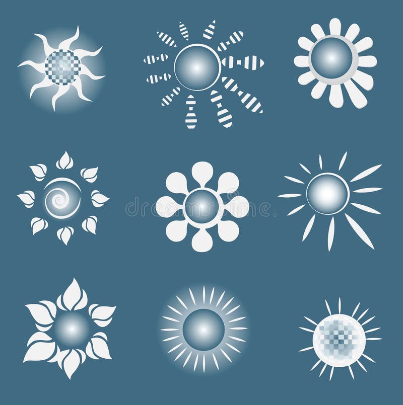 Sign of the sun stock vector. Illustration of shape, sign - 27739183