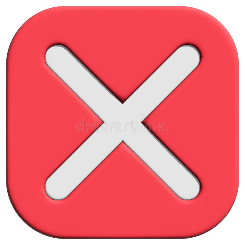 3d Right and Wrong Icon, 3-dimension Confirm and Cancel Sign of Making ...