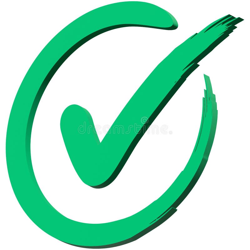 3d Right Icon, 3-dimension Confirm and Cancel Sign of Making Agreement ...