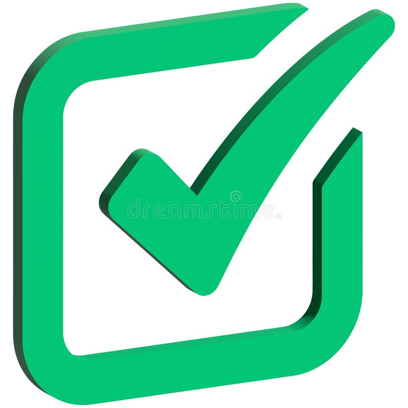 3d Right Icon, 3-dimension Confirm and Cancel Sign of Making Agreement ...