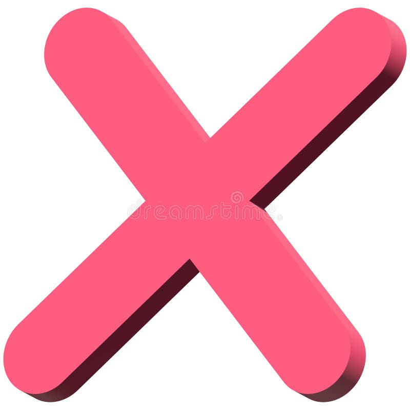 3d Wrong Icon, 3-dimension Confirm and Cancel Sign of Making Agreement ...