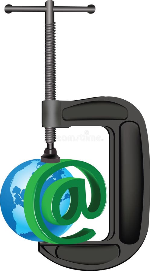 Earth Clamp for Welding Doodle Icon, Vector Illustration Stock ...