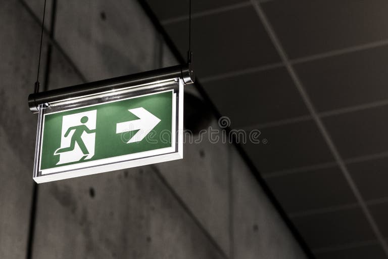 Sign Symbol Exit Fast Emergency Stock Photo - Image of emergency, exit ...