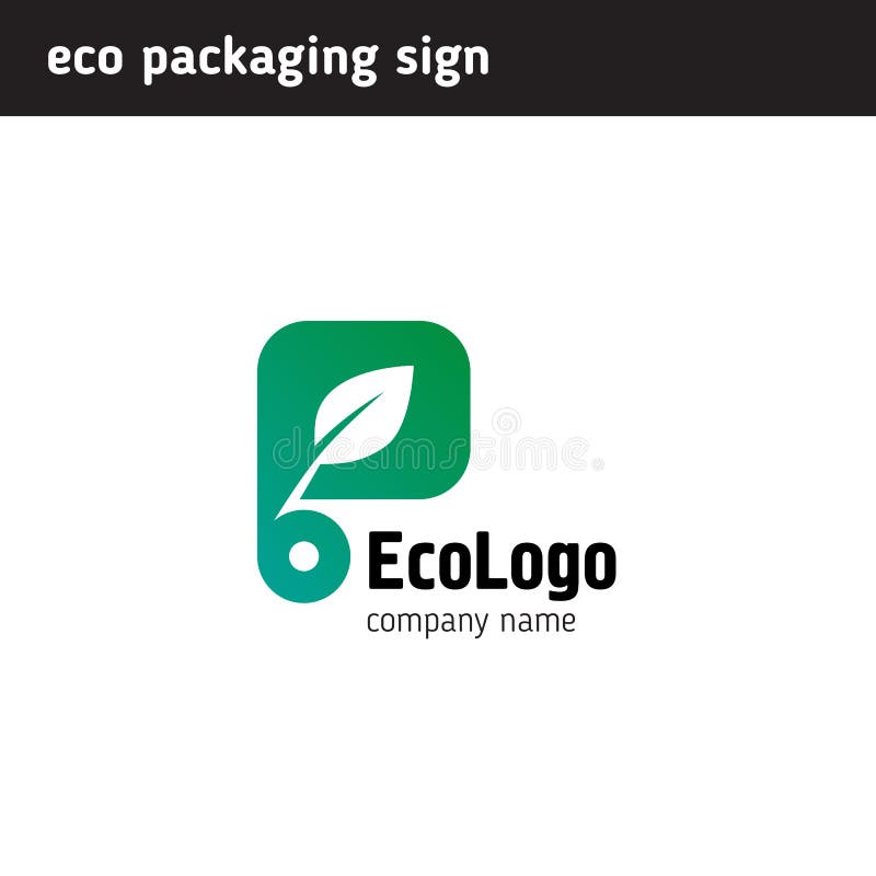The Sign on the Theme of Ecology, Sustainable Packaging Stock Vector ...