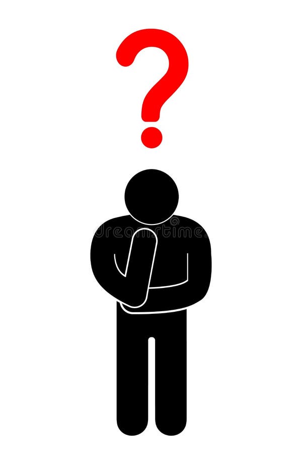 Sign of a thinking person stock vector. Illustration of idea - 122351893