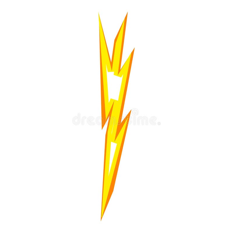 Sign Thunder Bolt Icon Cartoon Vector. Speed Flash Stock Vector ...