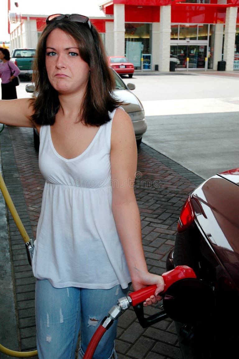 806 Beautiful Gas Station Woman Stock Photos - Free & Royalty-Free ...