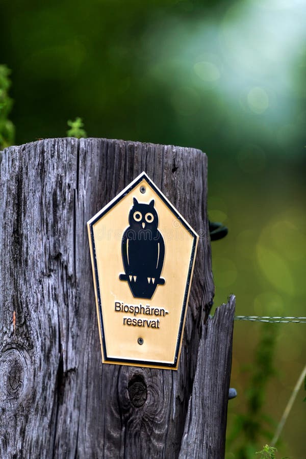 Sign with the Inscription Biosphere Reserve Stock Photo - Image of ...