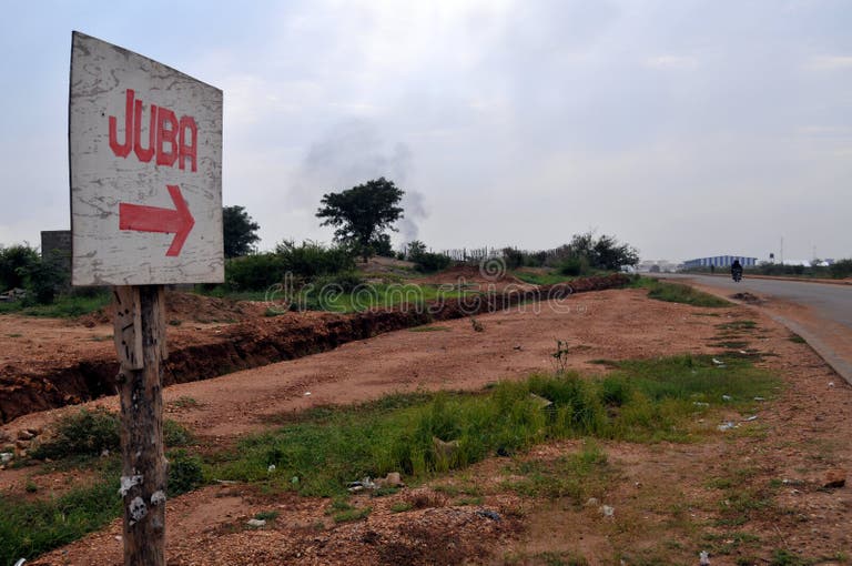 Sign to Juba stock photo. Image of pointing, arrow, post - 19947496
