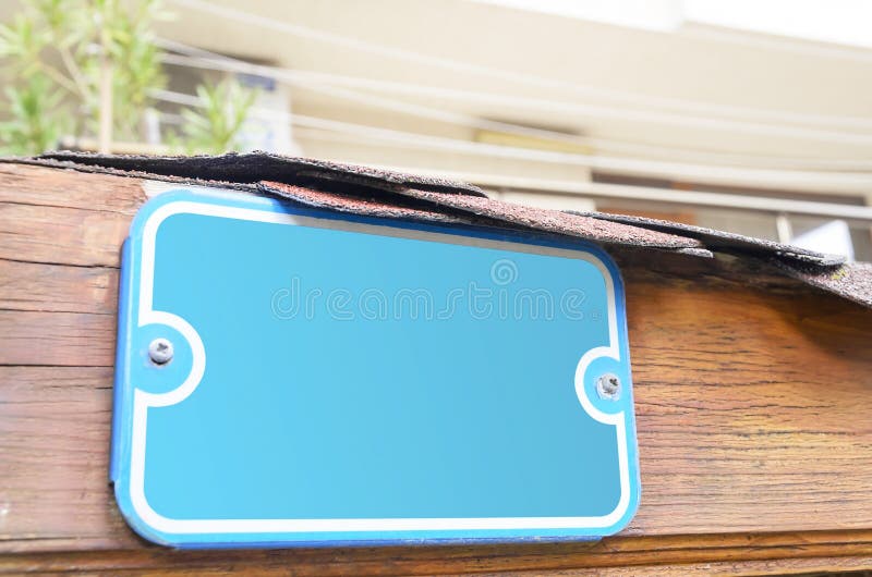 Sign To Specify the Street Name Stock Image - Image of ancient, border ...