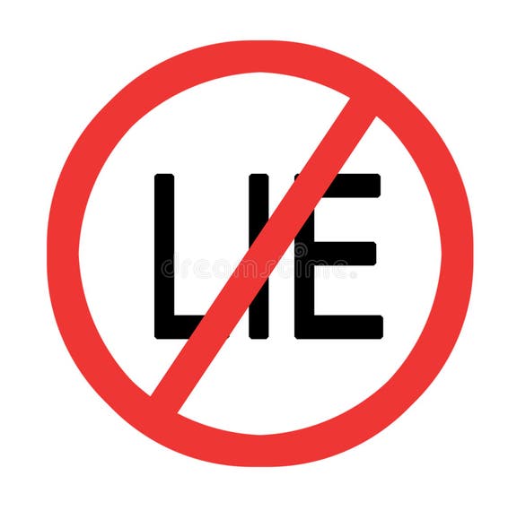 Sign to stop lie stock photo. Image of information, concept - 83363532