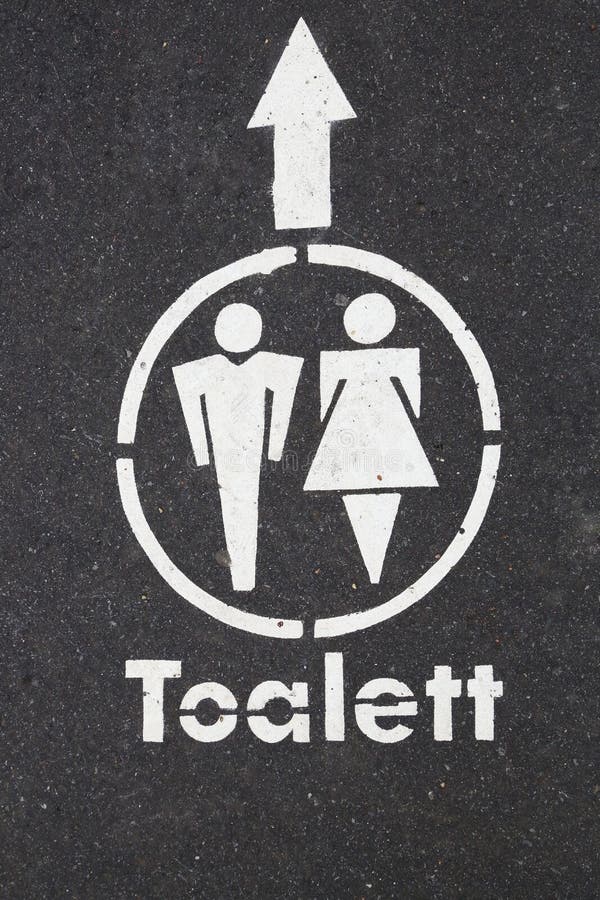 Sign Toalett stock photo. Image of floor, public, urban - 46101414