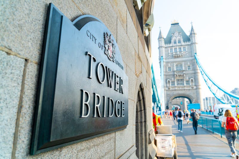 584 Bridge London Sign Tower Stock Photos - Free & Royalty-Free Stock ...