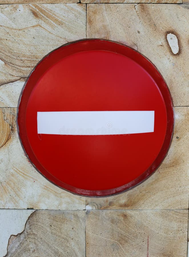 Sign travel is prohibited stock photo. Image of entry - 42742440