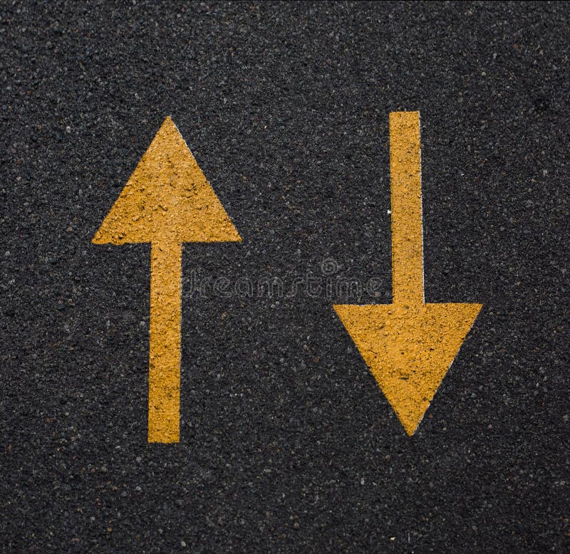 Two Direction Sign stock photo. Image of black, number - 67817258
