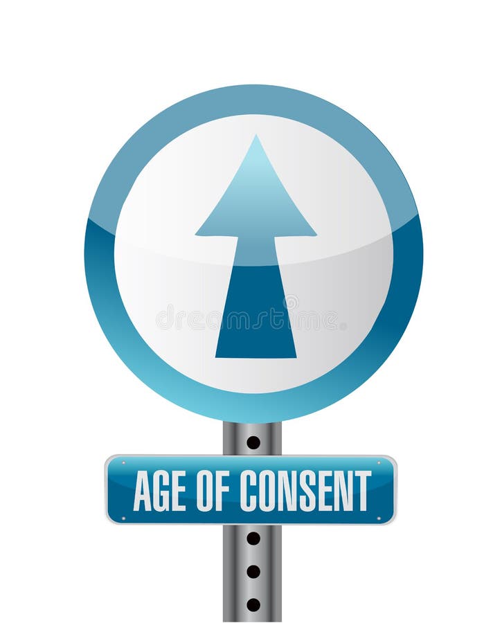 Sign with an Under Age Concept Stock Illustration - Illustration of ...