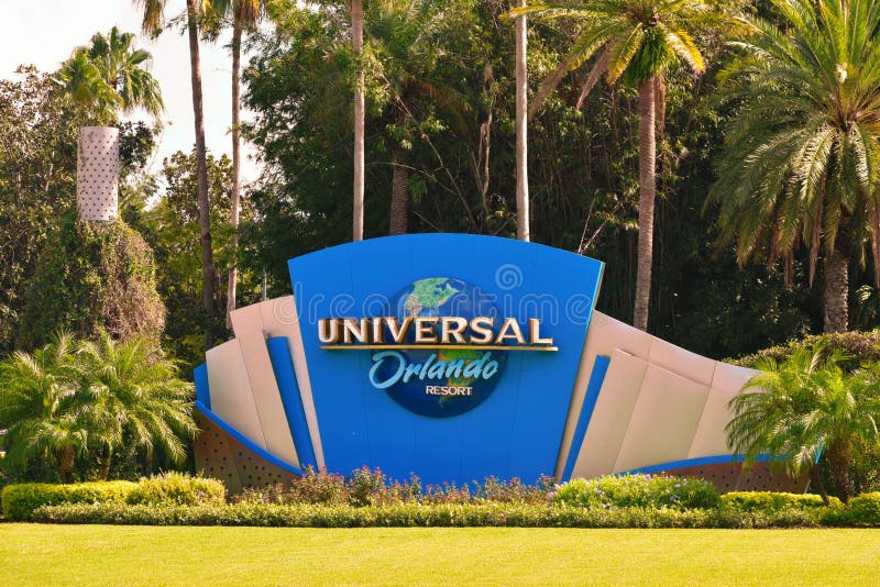 Sign Universal Studios Located at the Intersection of Universal ...